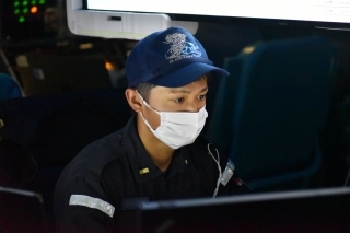 Japan Maritime Self-Defense Force (JMSDF) JS KIRISAME conducted Japan ...